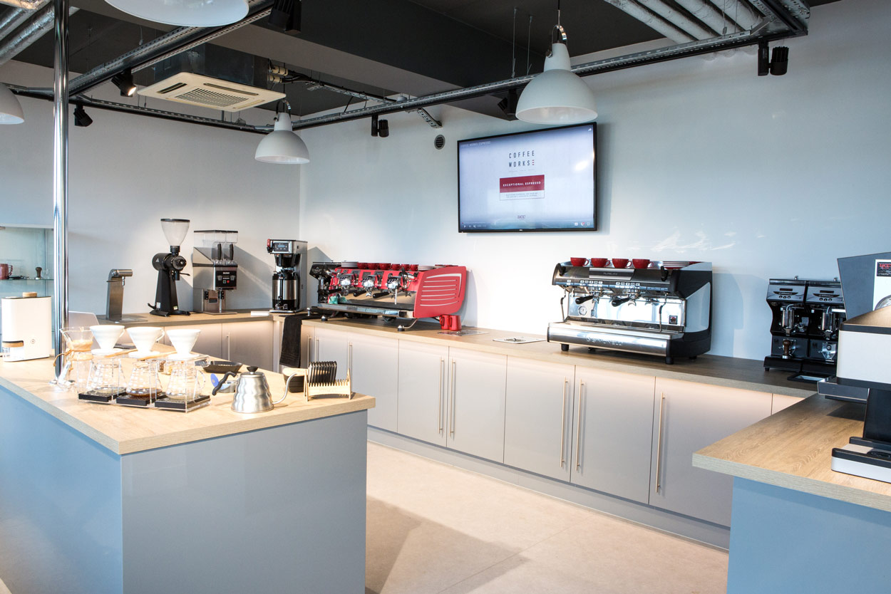 Behind the scenes at our all new COFFEEWORKS training & demo suite ...
